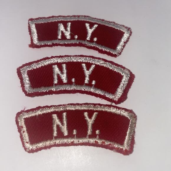 BSA | Office | Bsa Uniform State Patch Ny Red White Embroidered Antique ...